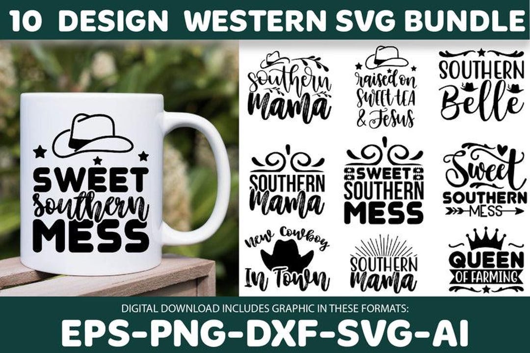 Western SVG Bundle for Cricut & Silhouette | Cowboy Rodeo Rustic SVG ...
