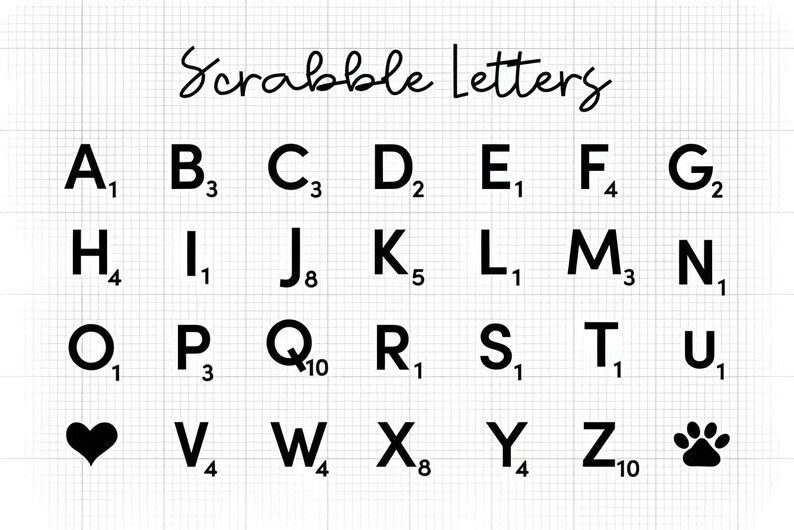 Scrabble Tiles SVG Files - Alphabet SVG for Cricut & Silhouette ...