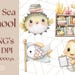 Sea Animal Clipart for Kids PNG | Cute Ocean Classroom Decor ...