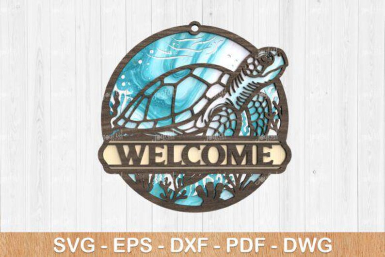 Ocean Welcome Sign SVG Bundle: Nautical Laser Cut Files - Etsy