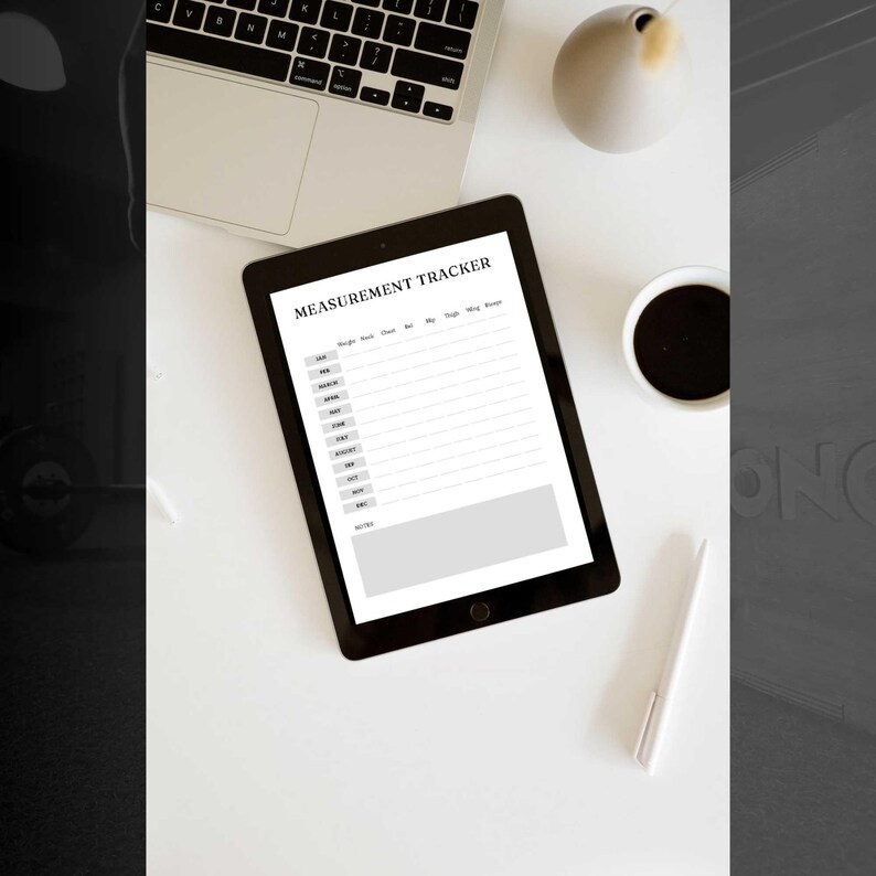 Customizable Fitness Tracker - Editable Canva Template and Printable ...