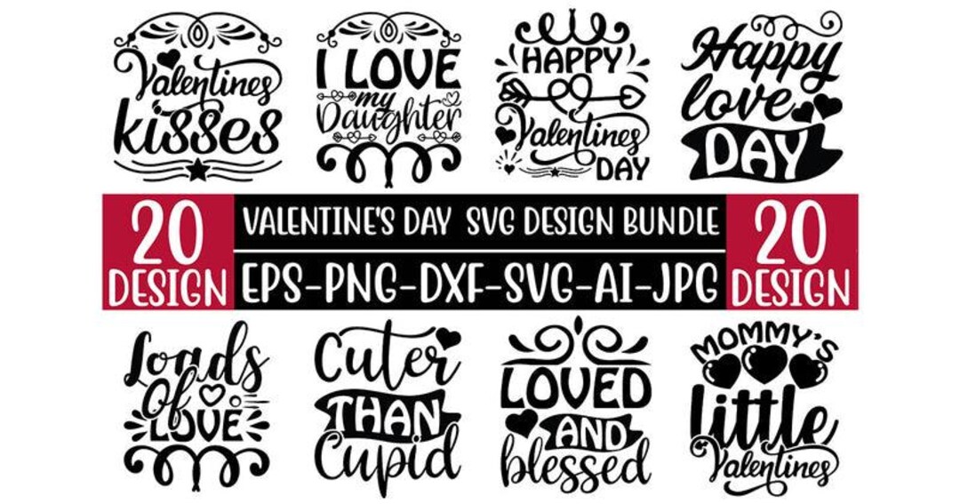 Valentine’s Day SVG Bundle for Cricut and Silhouette | Delightful Love ...