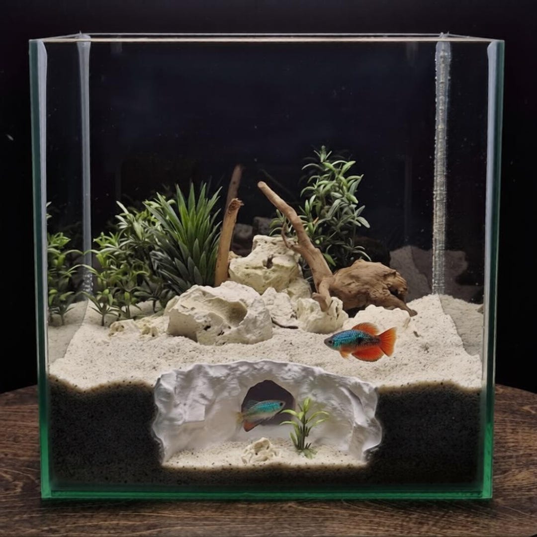 Handmade Aquarium Cave – Sand Arch Fish Tunnel Hideout - Etsy