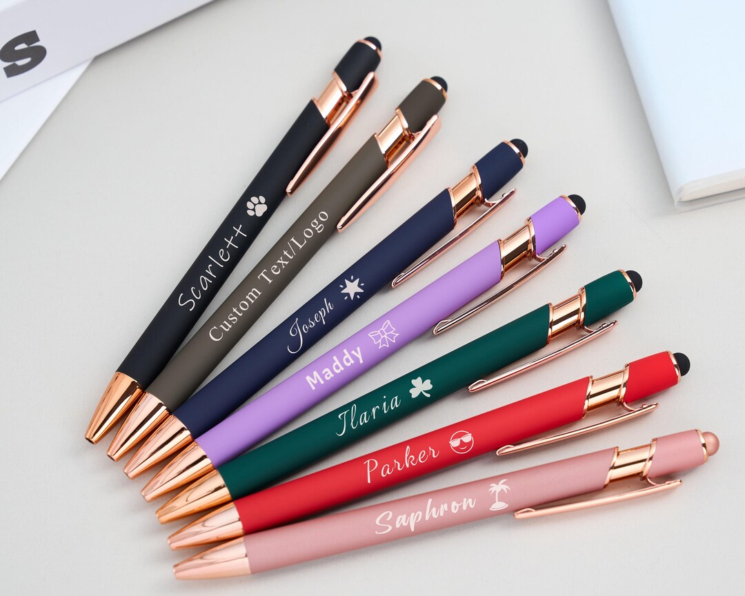 Engraved Ballpoint Pen With Touch Head, Personalized Corporate Pens ...