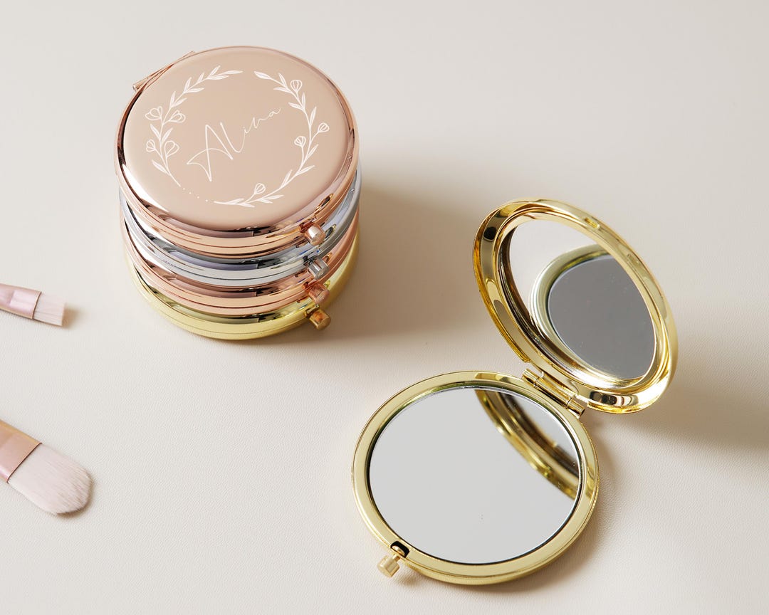 Personalized Compact Mirror | Custom Engraved Pocket Mirror for ...