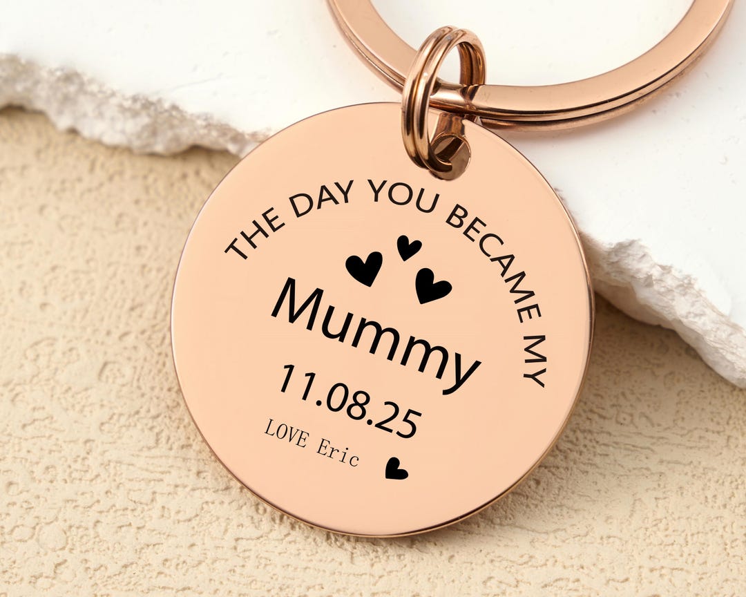 Engraved Keyring for Best Mom, Custom Jewelry Tag for Mother’s Day ...