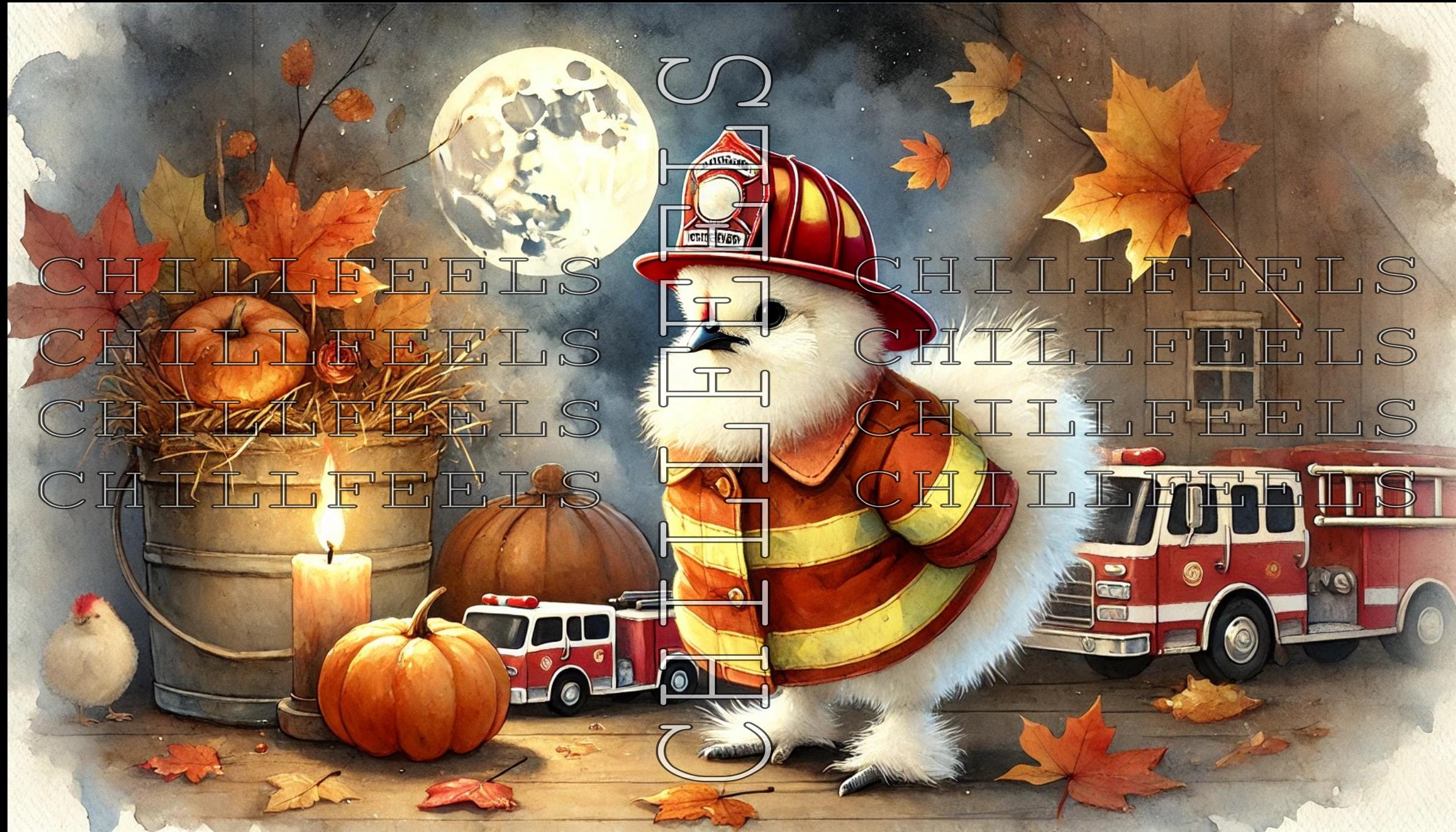 Halloween-tine Printable Cute Silkie Chicken in Costume 3 1/2 by 2 Inch ...