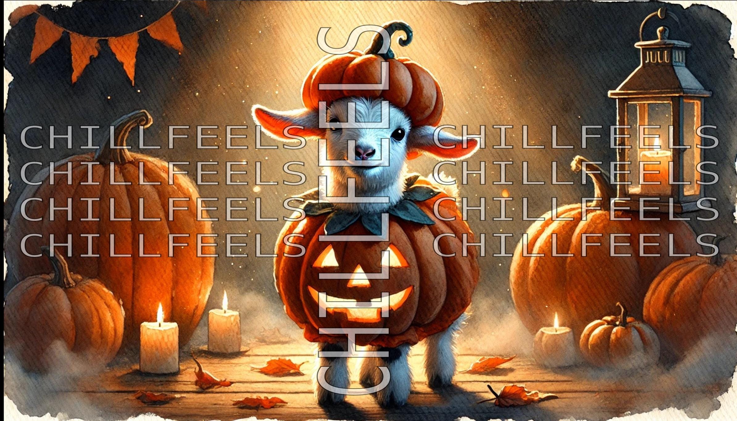 Halloween-tine Printable Goats in Costume 3 1/2 by 2 Inch - Etsy