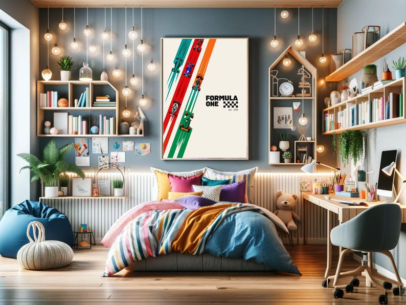 Formula One Wall Art, F1 Wall Art, Masculine Wall Art, Digital Download ...