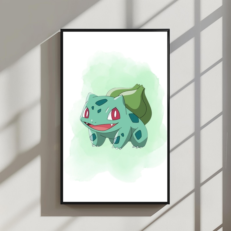 Pokemon Poster, Set of 3 Pokemon Wall Art, Squirtle, Charmander, and ...