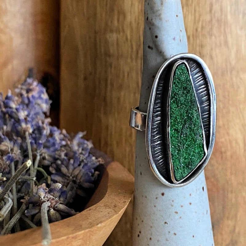 Uvarovite Garnet - Etsy