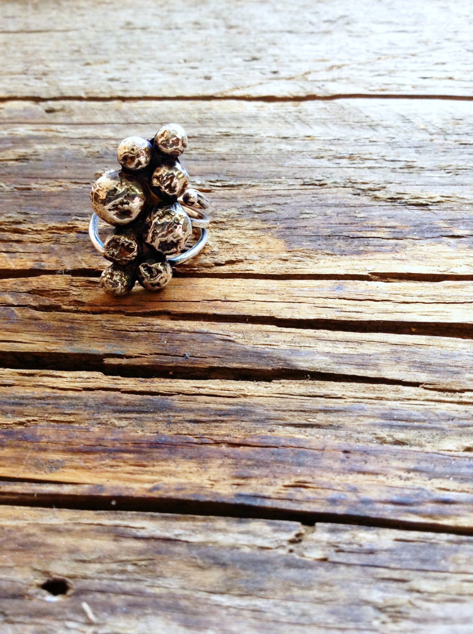 Vines and Berries Ring in Sterling Silver Made From Recycled | Etsy