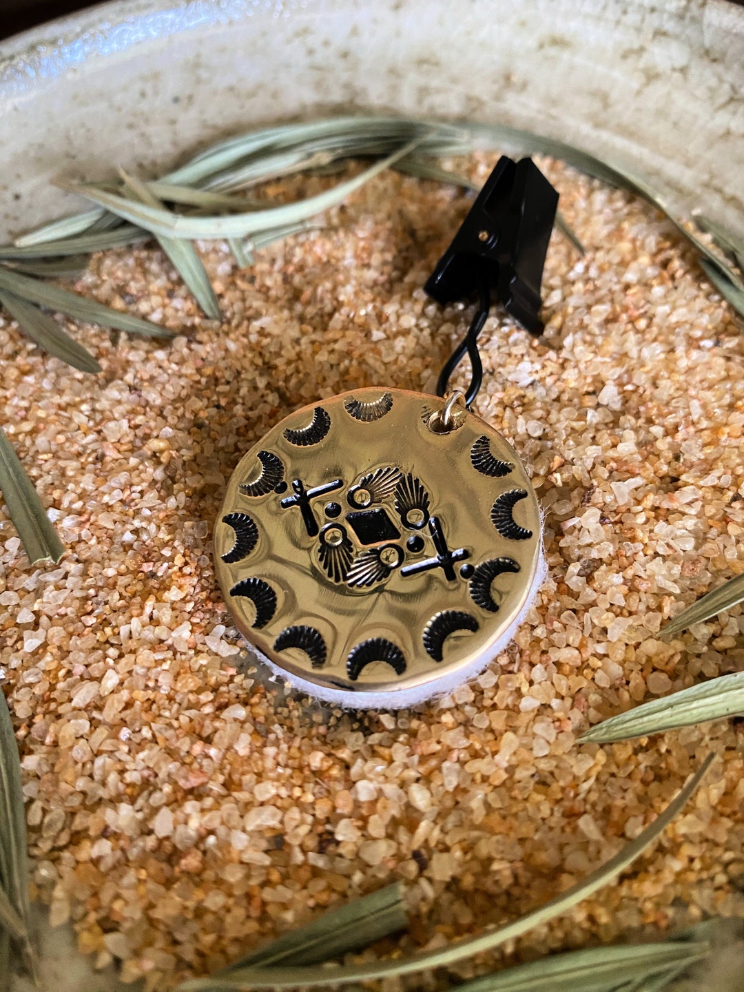 Hand Stamped Car Essential Oil Diffuser Aztec Boho Gypsy - Etsy