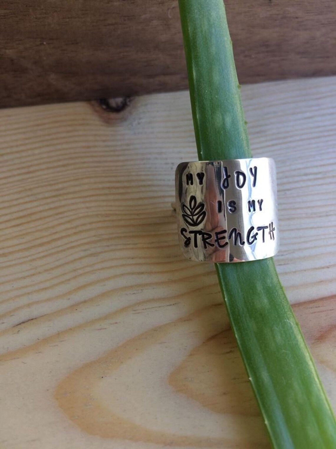 My JOY is My STRENGTH Ring in Copper or Sterling Silver - Etsy