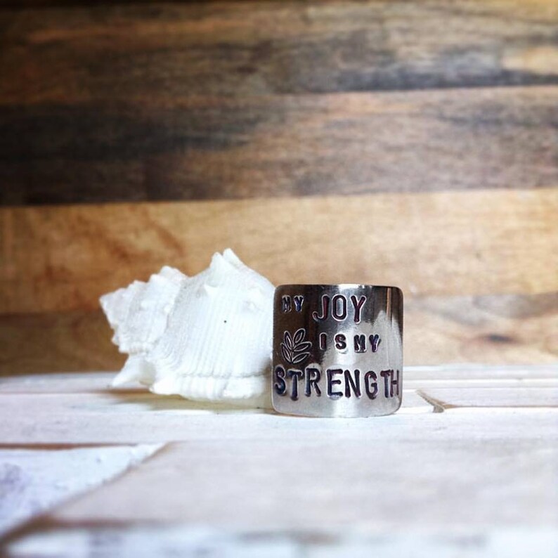 My JOY is My STRENGTH Ring in Copper or Sterling Silver - Etsy