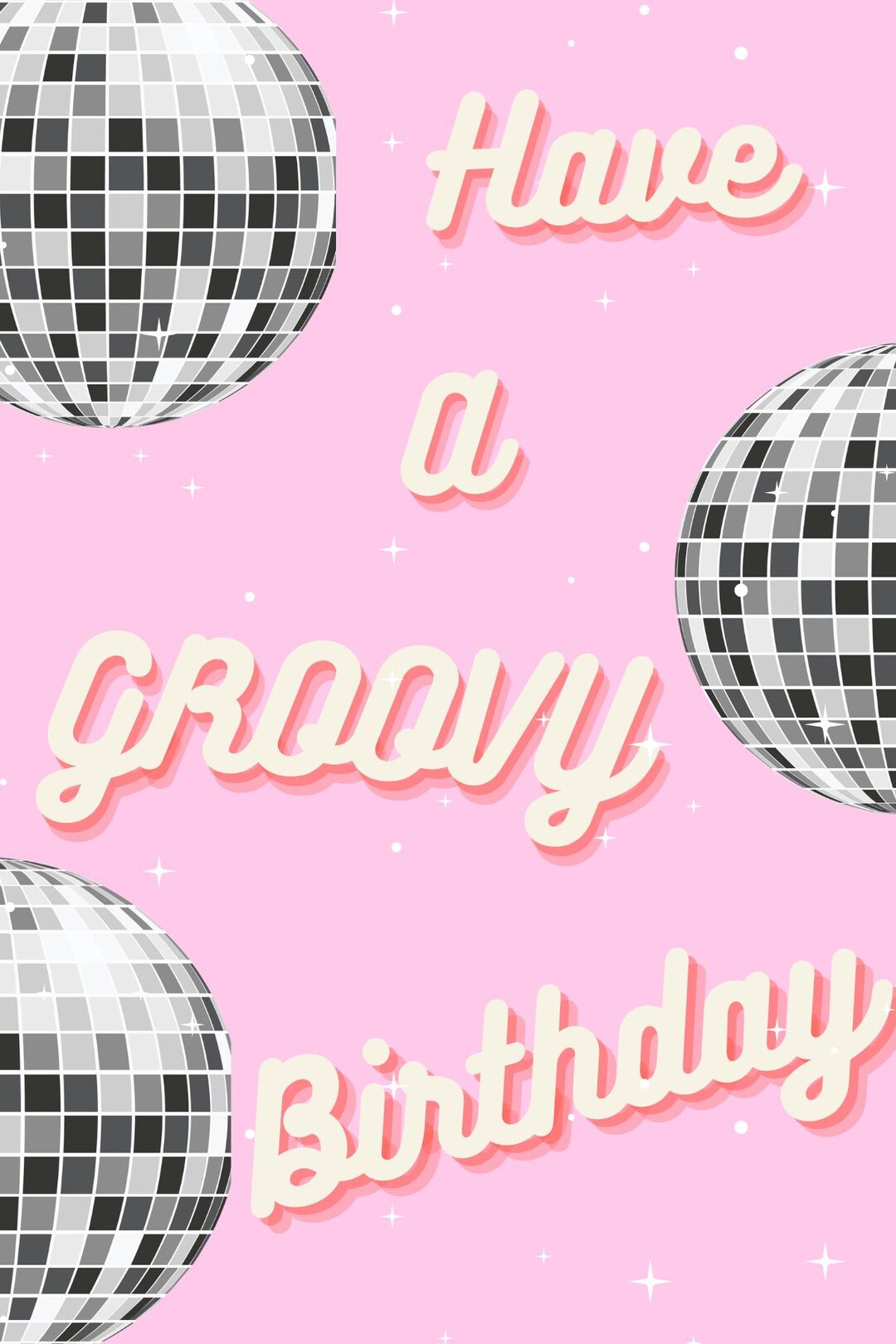 Disco Birthday Card - Etsy