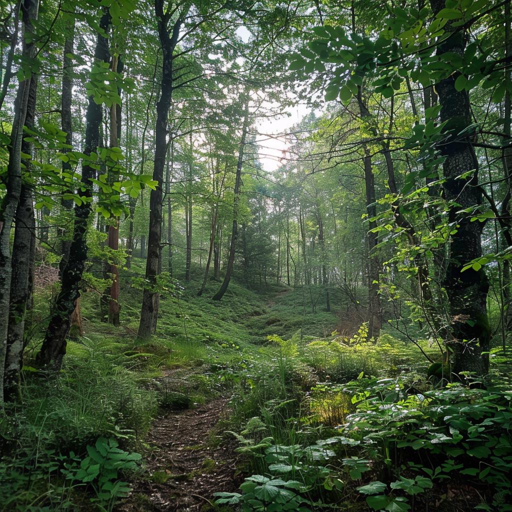 24 Green Forest Clipart, Greenery Woodland Digital Download, Nature ...