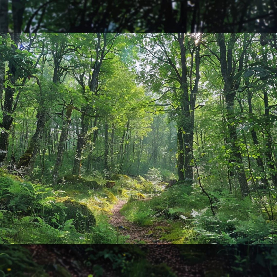 24 Green Forest Clipart, Greenery Woodland Digital Download, Nature ...