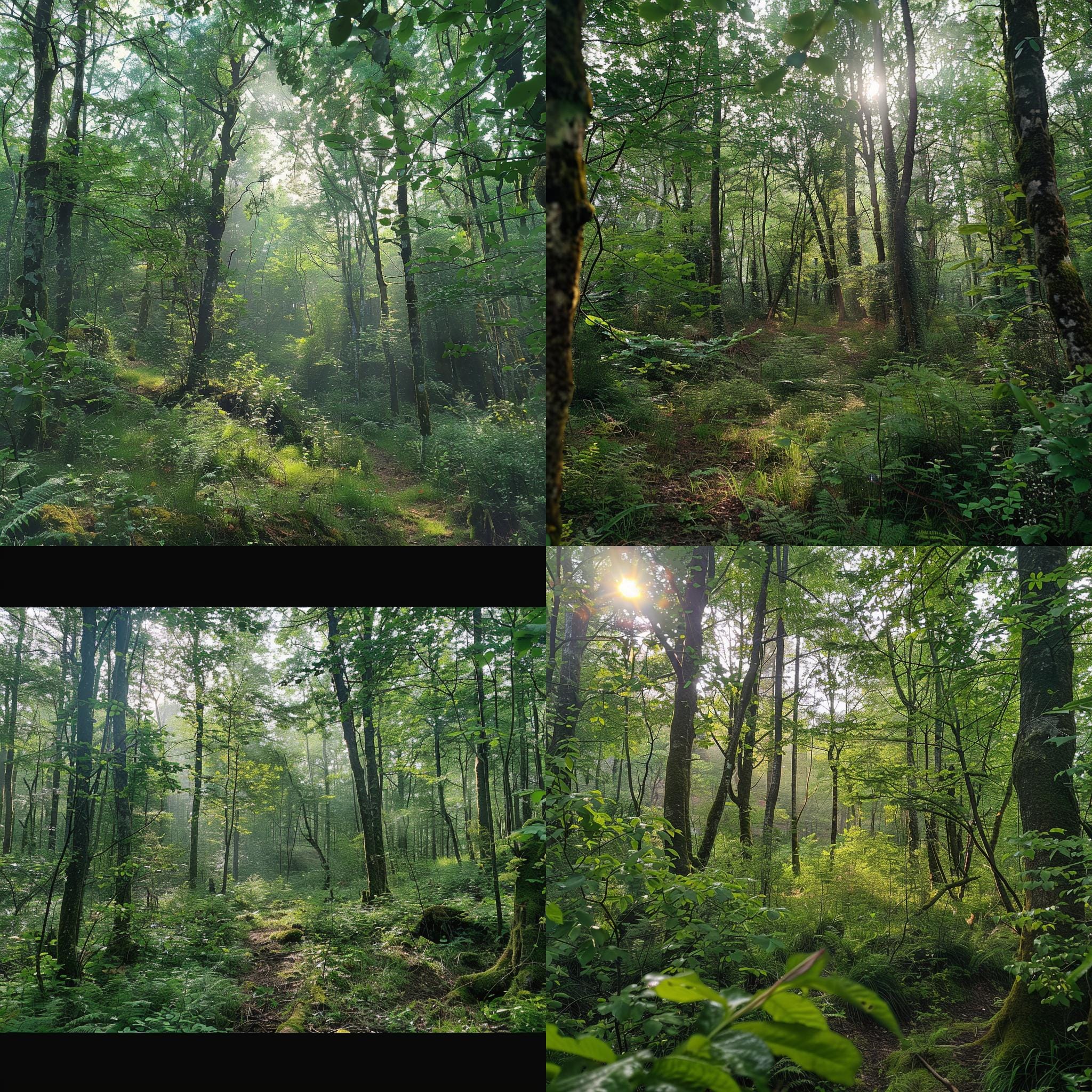 24 Green Forest Clipart, Greenery Woodland Digital Download, Nature ...