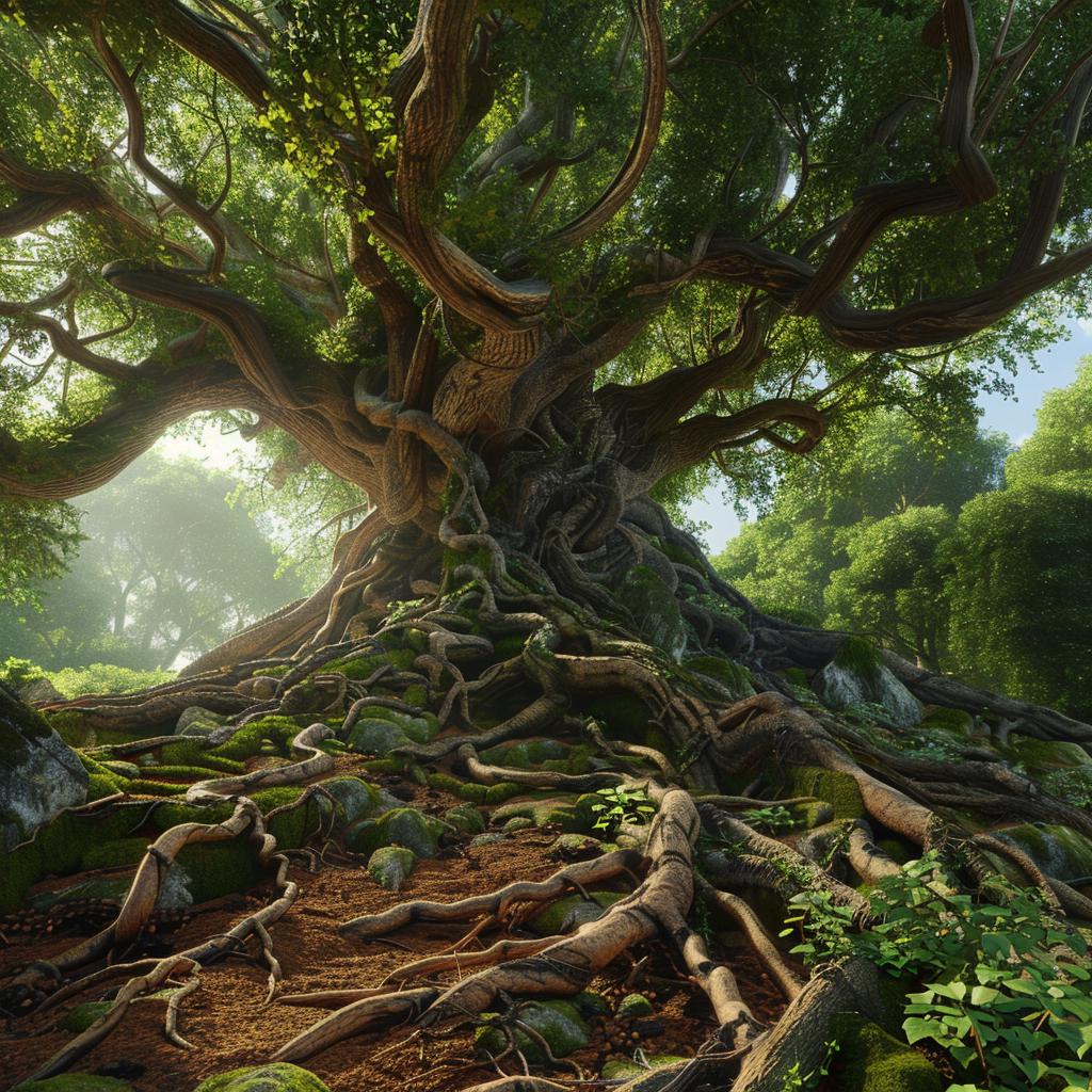 24 Ancient Tree Clipart, Majestic Tree Digital Clipart Giant Old Tree ...