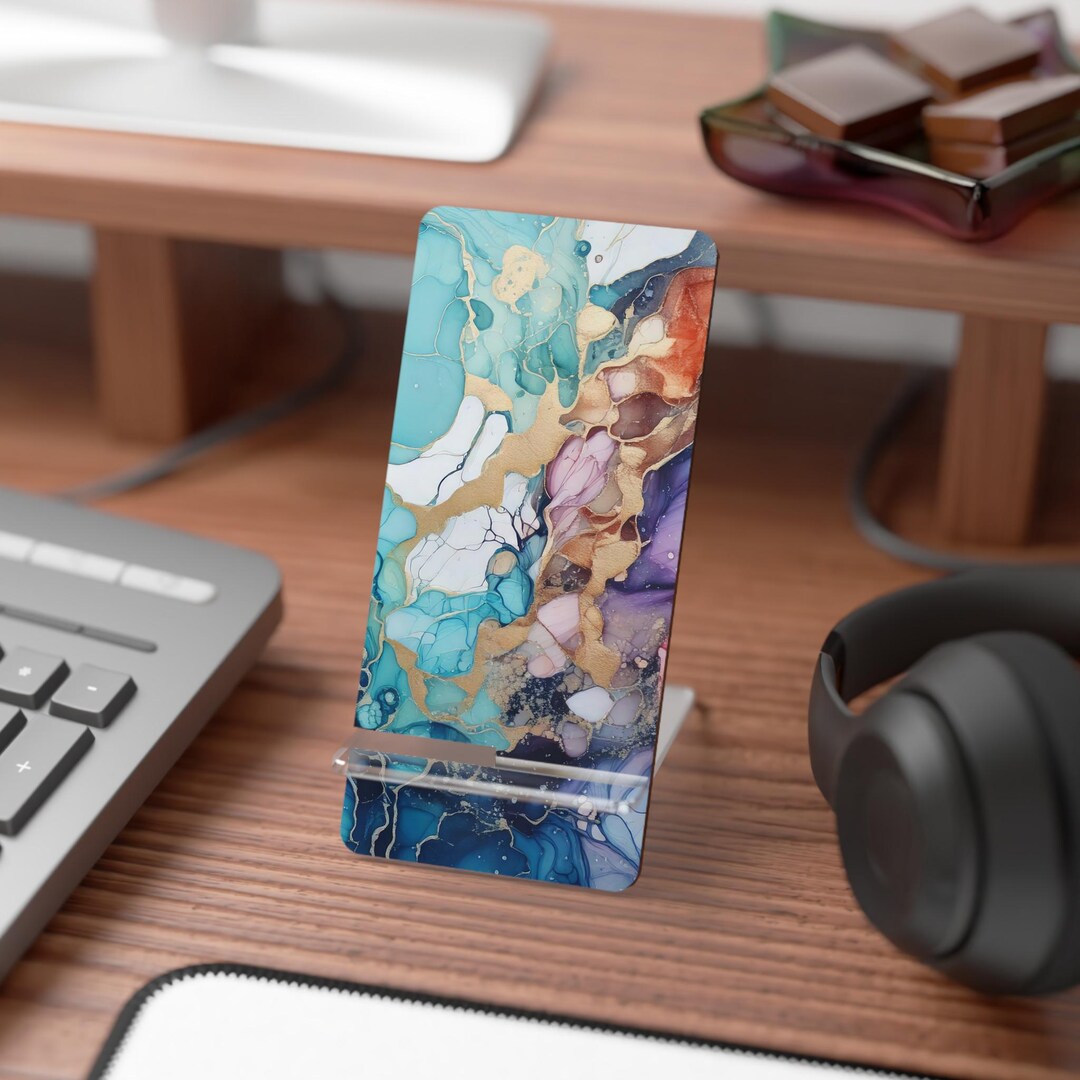 Coastal Colors Cell Phone Stand - Durable, Compact & Stylish Holder for ...