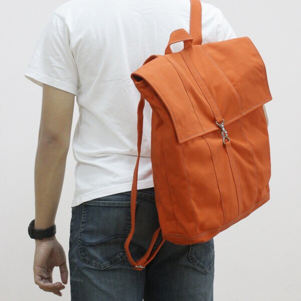Orange Backpack - Etsy