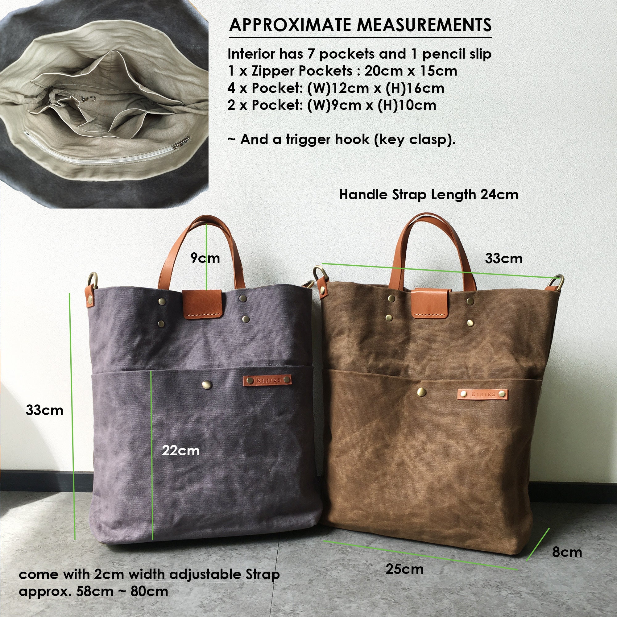 Leather Strap Bag, Tote Bag for Men, Personalized Bag, Handheld Bag ...