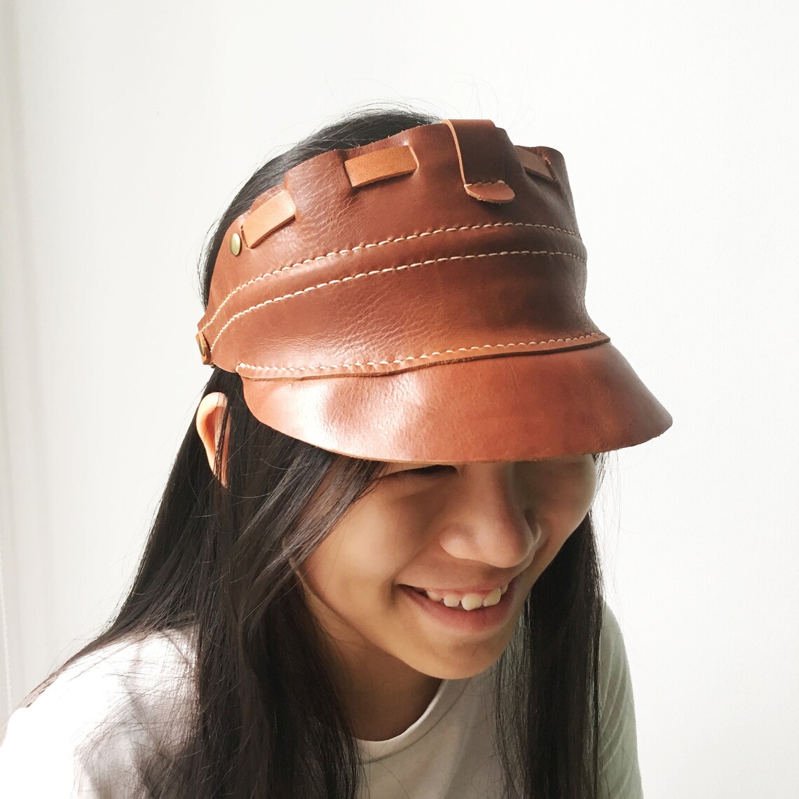 Valentine Gift Leather Visor Cap Visors for Women Leather - Etsy