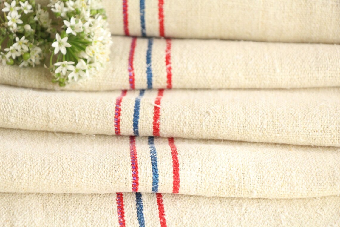 Antique French Linen Roll 7.54y Sewing Upholstery UP 578 - Etsy