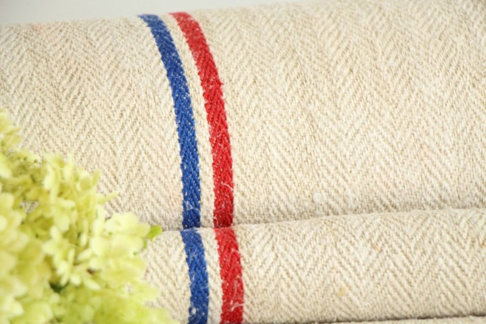 Antique French Linen Roll 4.81y Sewing Upholstery UW 219 A - Etsy