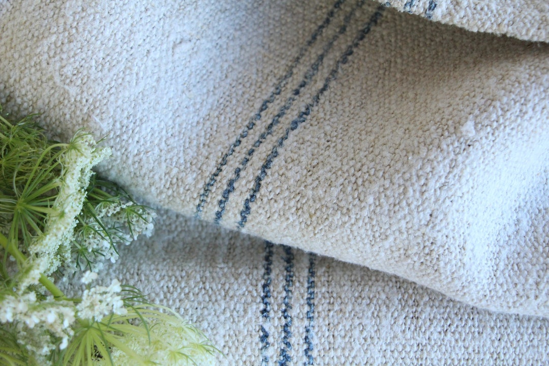 Antique Rare Linen Grain Sack, Organic, Sustainable Fabric, KX 827 - Etsy