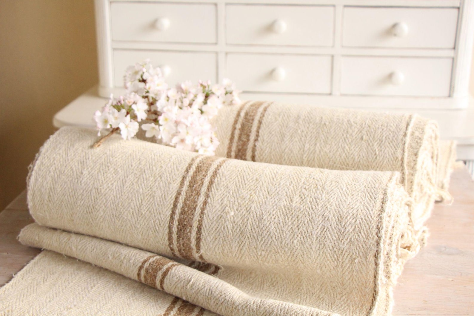 Antique Linen Fabric 18.9y, Bulk Offer, Farmhouse Decor, Cottagecore ...