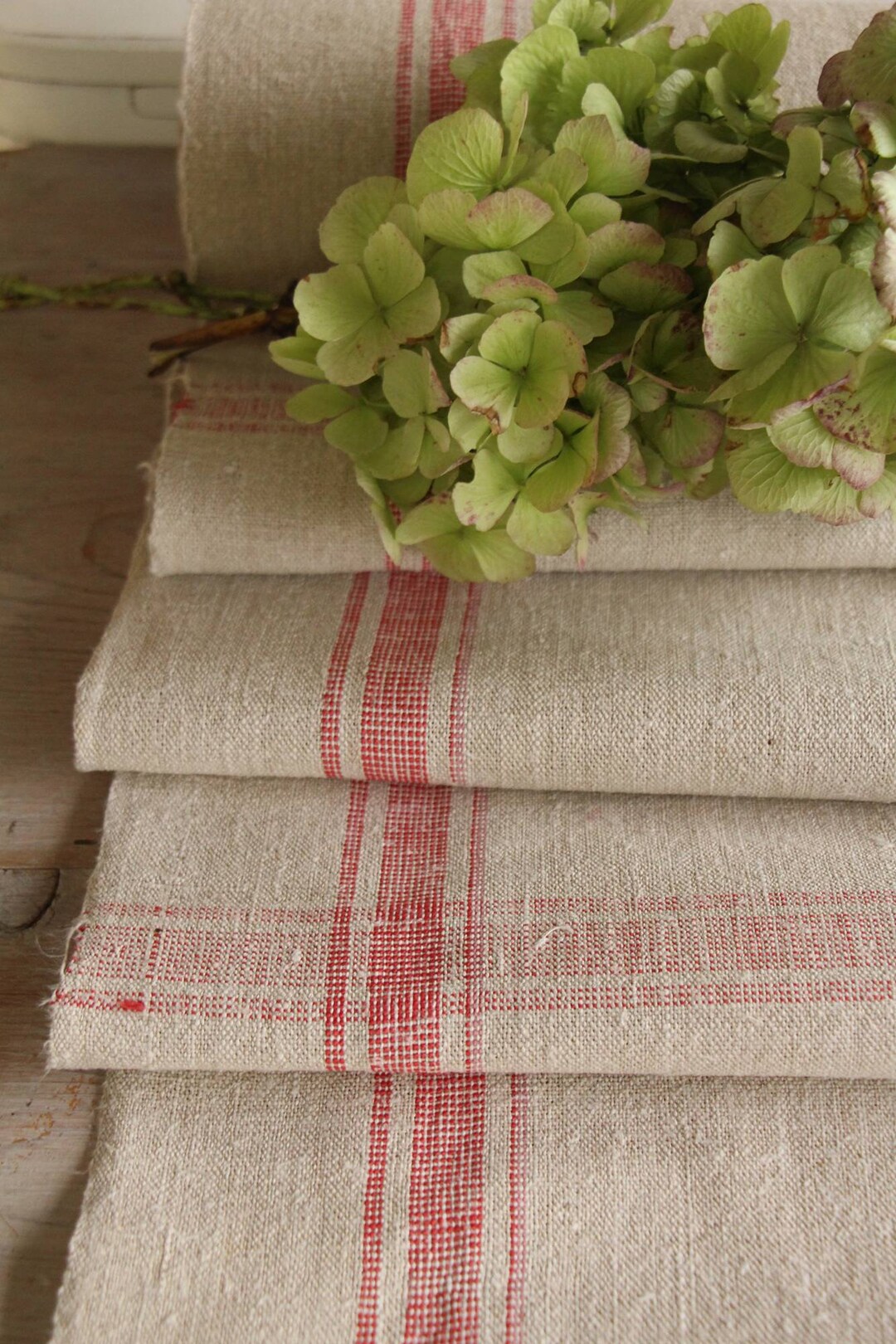 Antique Linen Fabric 7.76y, Roman Blinds Fabric, Farmhouse Decor, UW ...