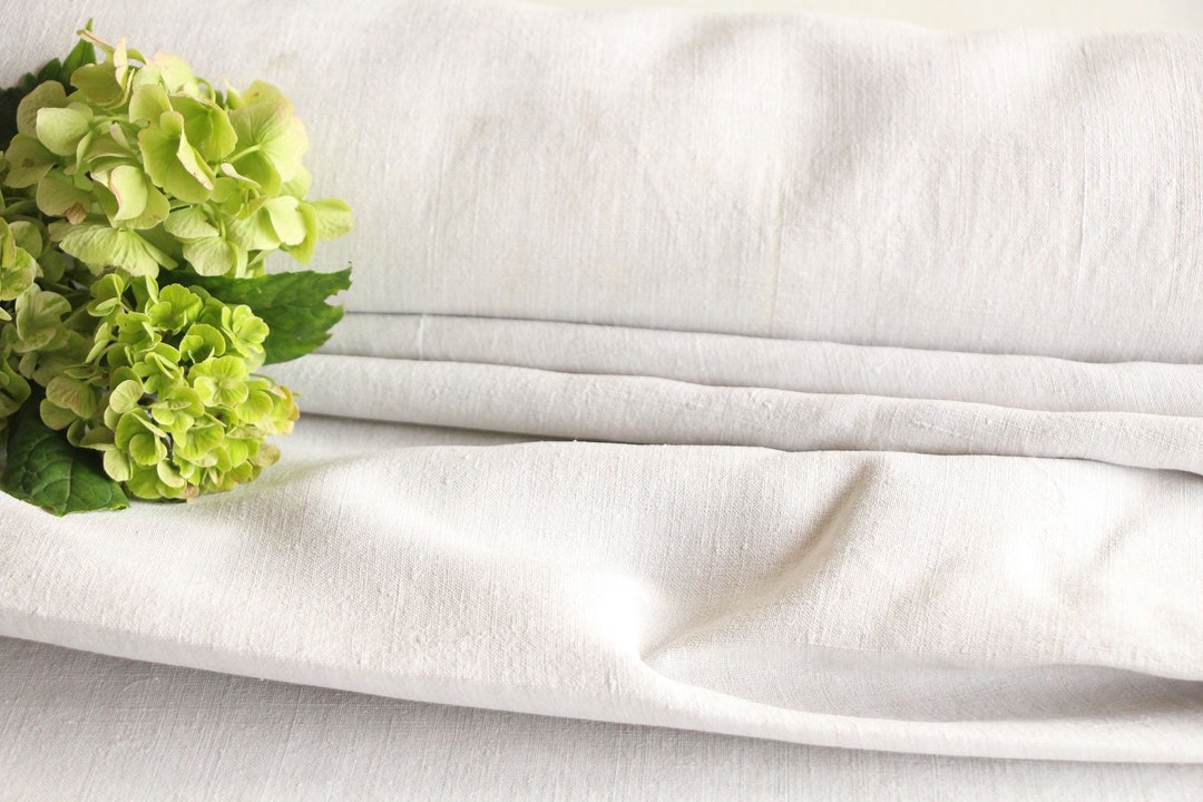 Antique German Extra Wide Plain Linen Roll 16.51y Sewing Upholstery UW ...