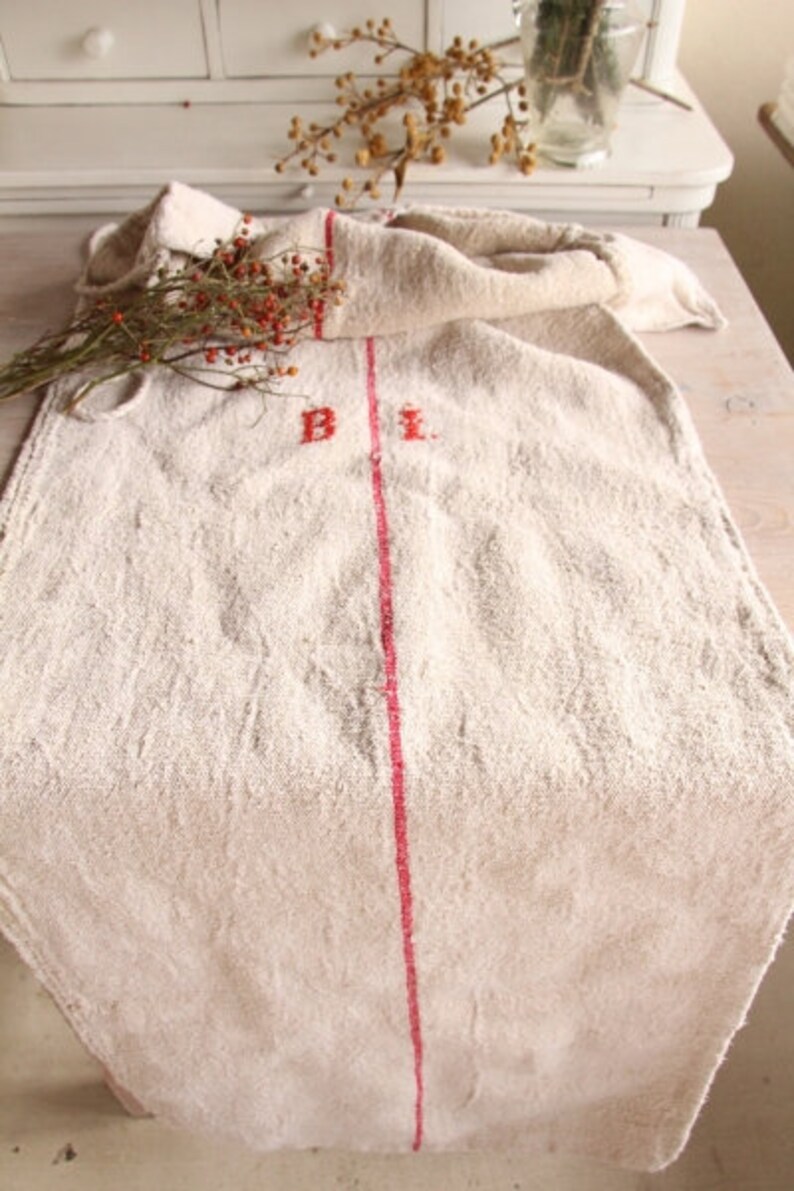Antique French Linen Grainsack Grain Sack Cozy Cushion IX 673 A - Etsy