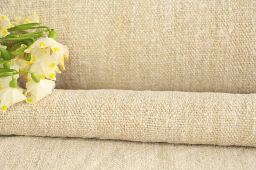 Antique Linen Fabric, 10,82 Yards, Upholstery Fabric, Organic, Wabi ...