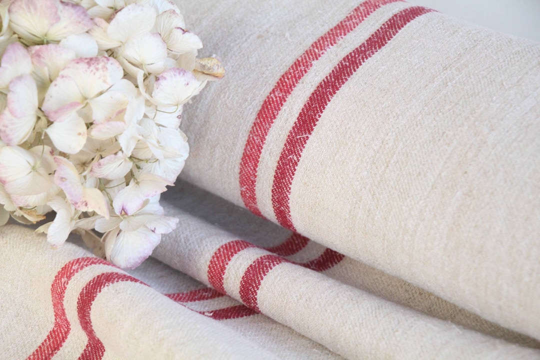Antique Linen Fabric, 7.54y, Farmhouse Decor, Upholstery, UW 915 - Etsy