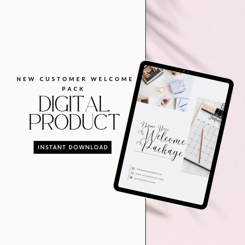 Editable Welcome Pack for New Clients Customizable Client Onboarding ...