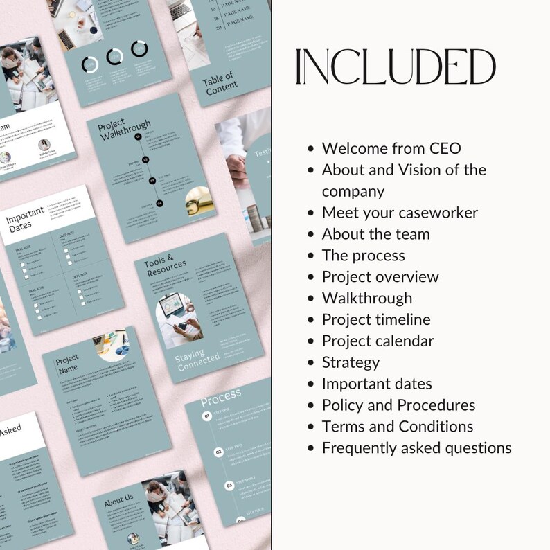 Editable Welcome Pack for New Accounting Clients Customizable Client ...