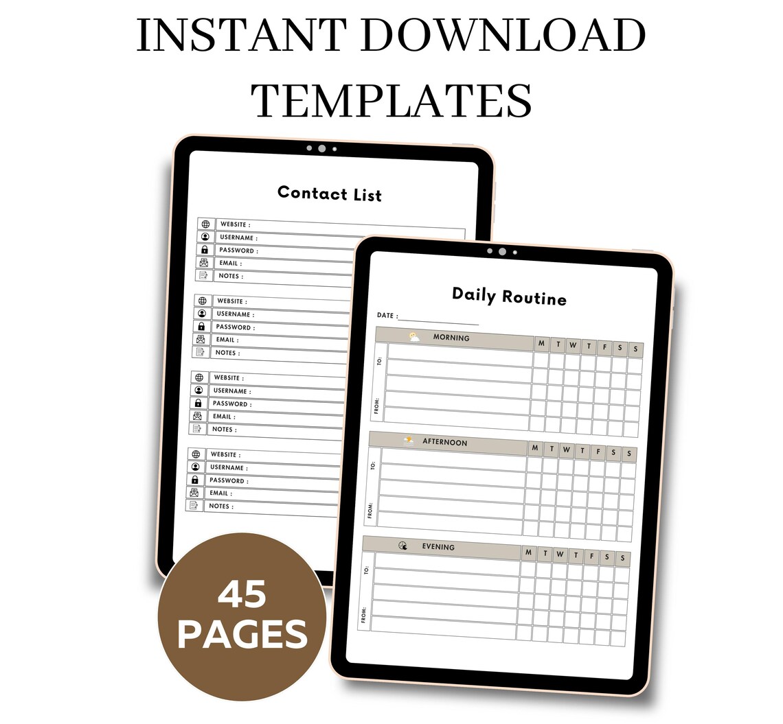 Productivity Printable Planner, Improve Productivity, Task Planning ...