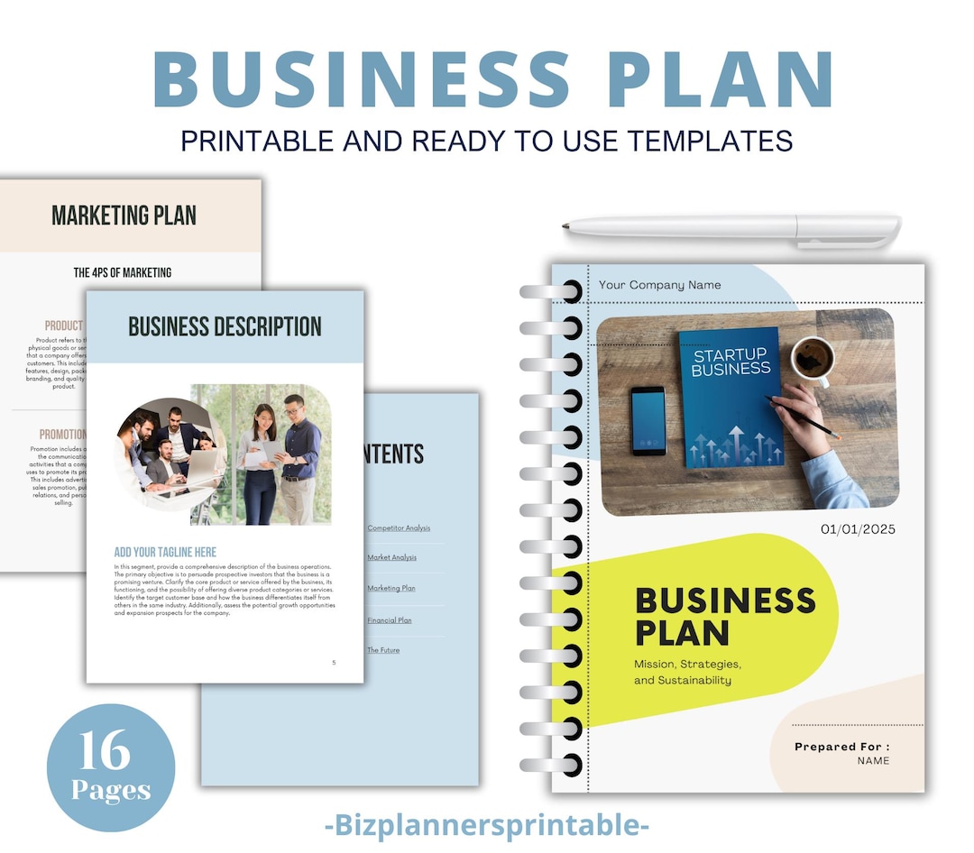 Business Plan Template, Business Plan, Small Business Plan PDF ...