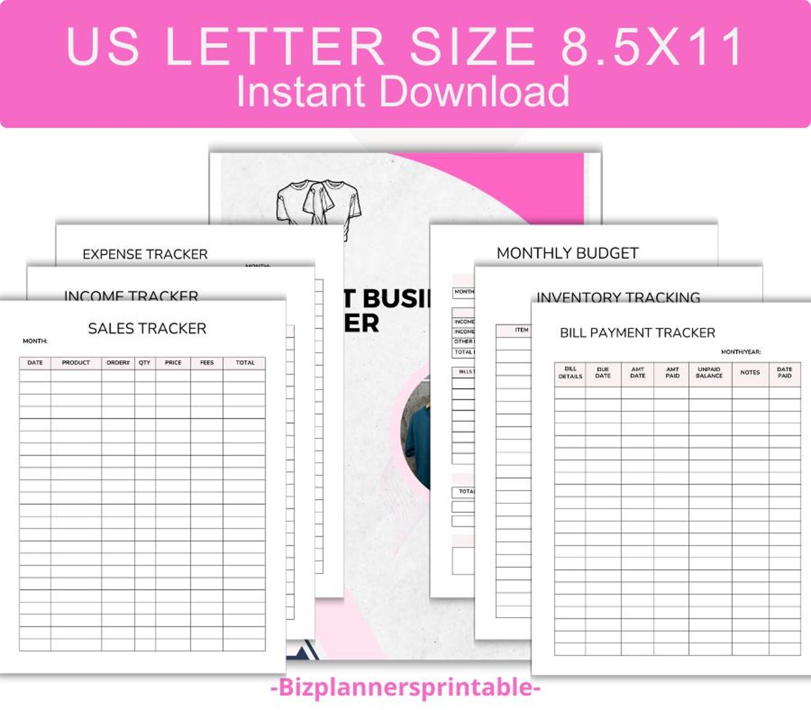 T Shirt Business Planner Small Business Planner Finance Client Project ...
