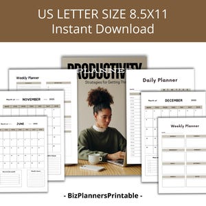 Productivity Printable Planner, Improve Productivity, Task Planning ...