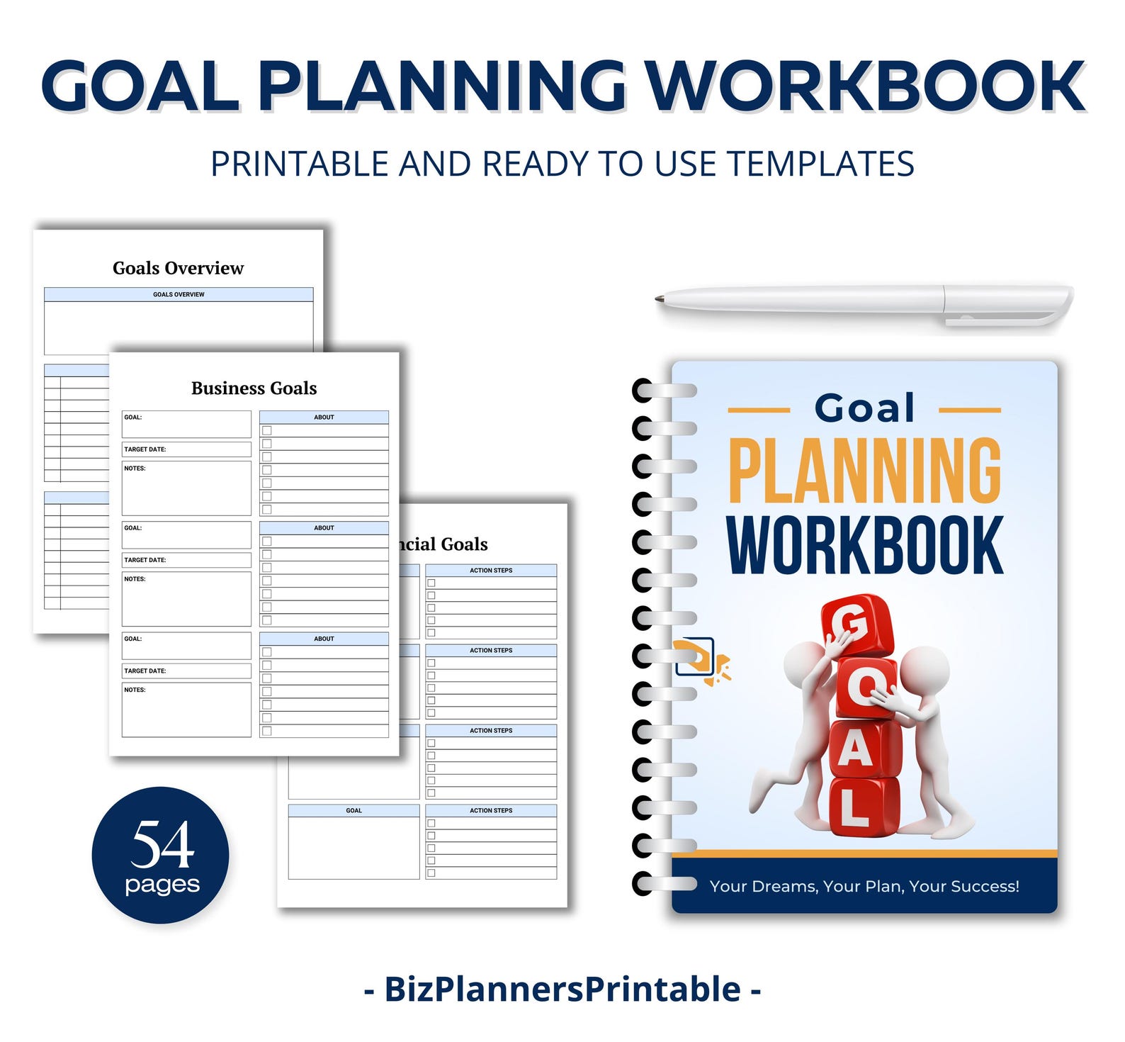 Goal Planning Workbook, 2025 Goals Tracker, SMART Goal Setting Kit, New ...
