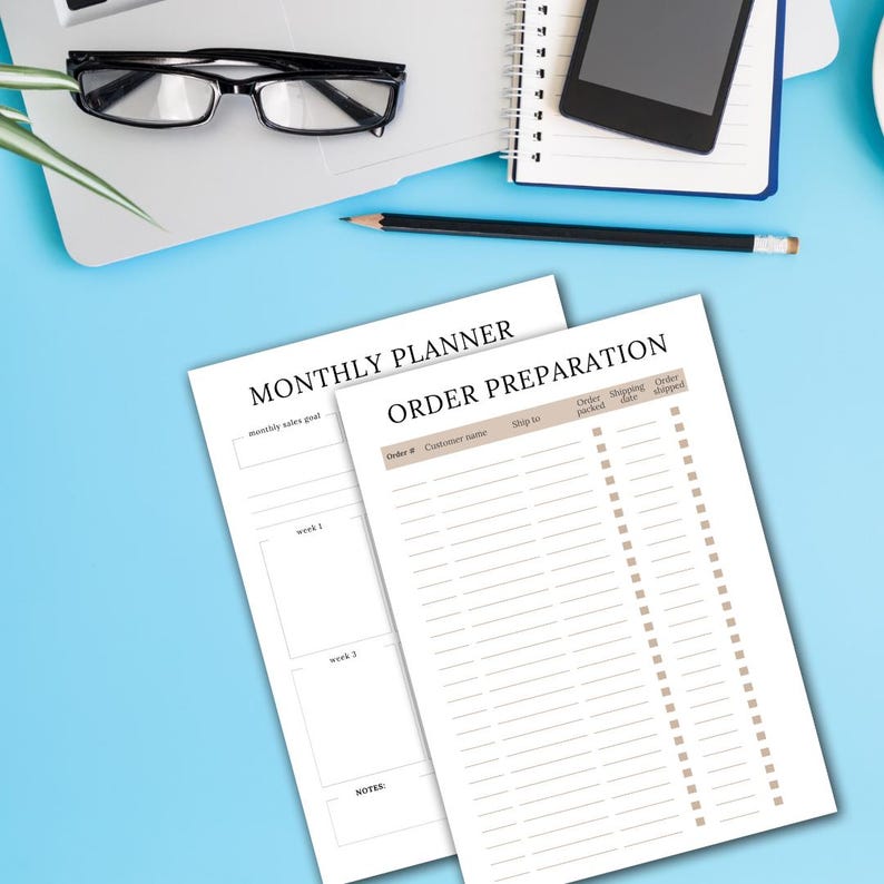 Handmade Business Planner, Printable Business Planner, Business Startup ...