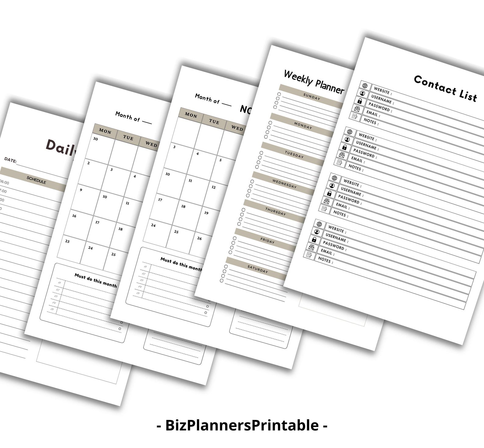 Productivity Printable Planner, Improve Productivity, Task Planning ...
