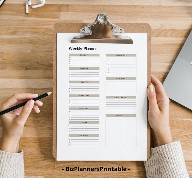 Productivity Printable Planner, Improve Productivity, Task Planning ...