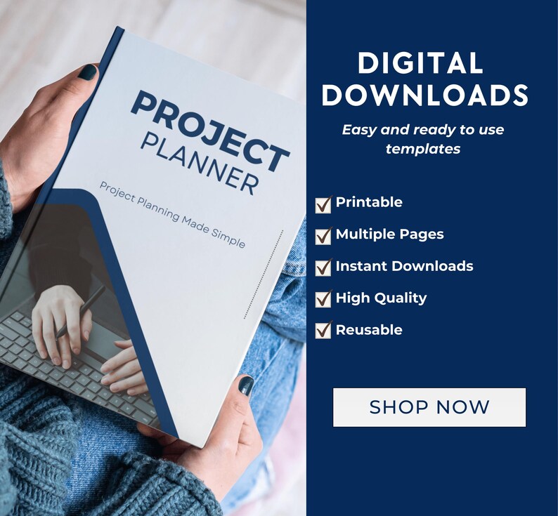 Printable Project Planner, Work Planner, Project Timeline Tracker ...