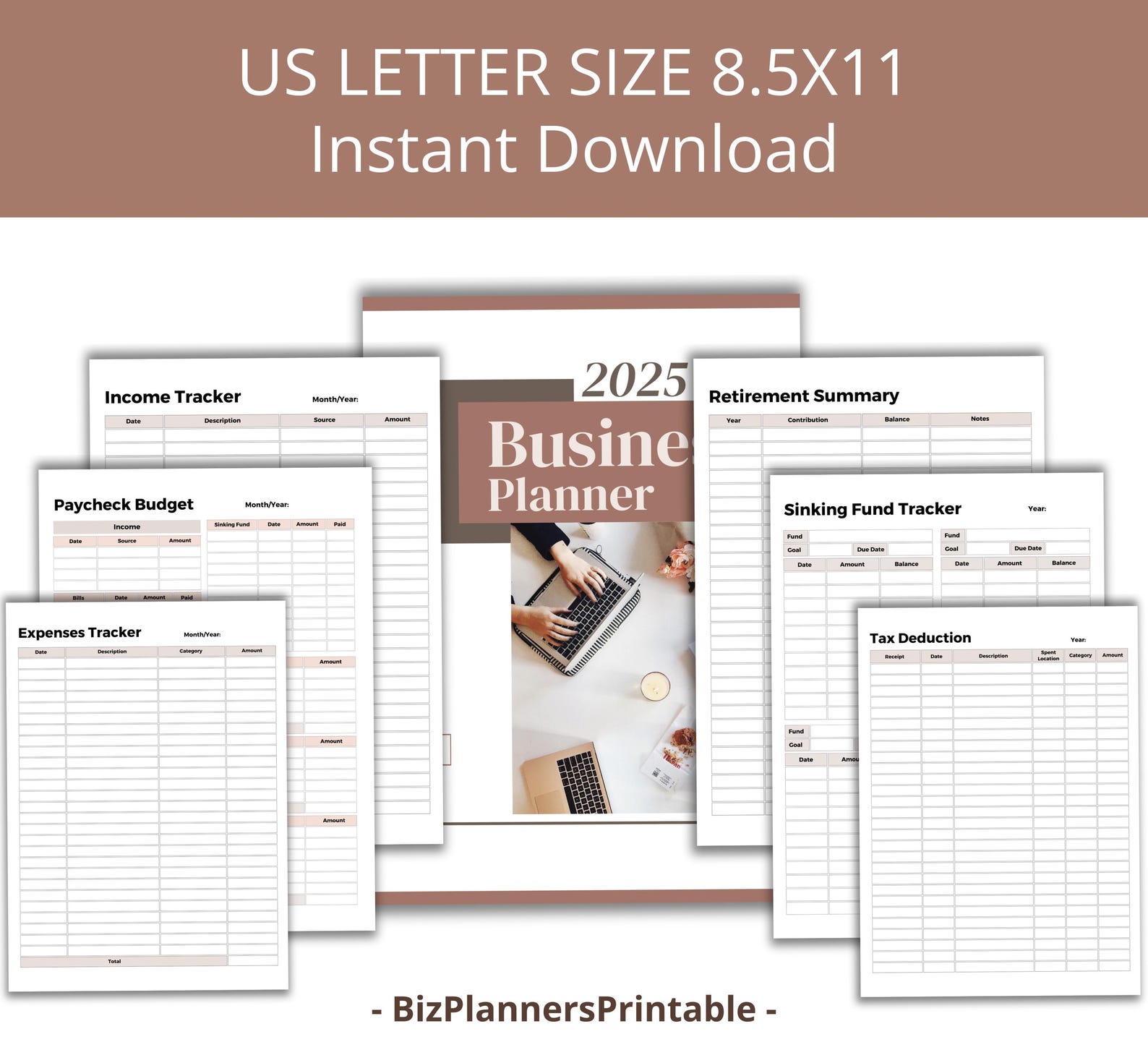 2025 Business Planner, Business Planner Printable for Entrepreneur ...