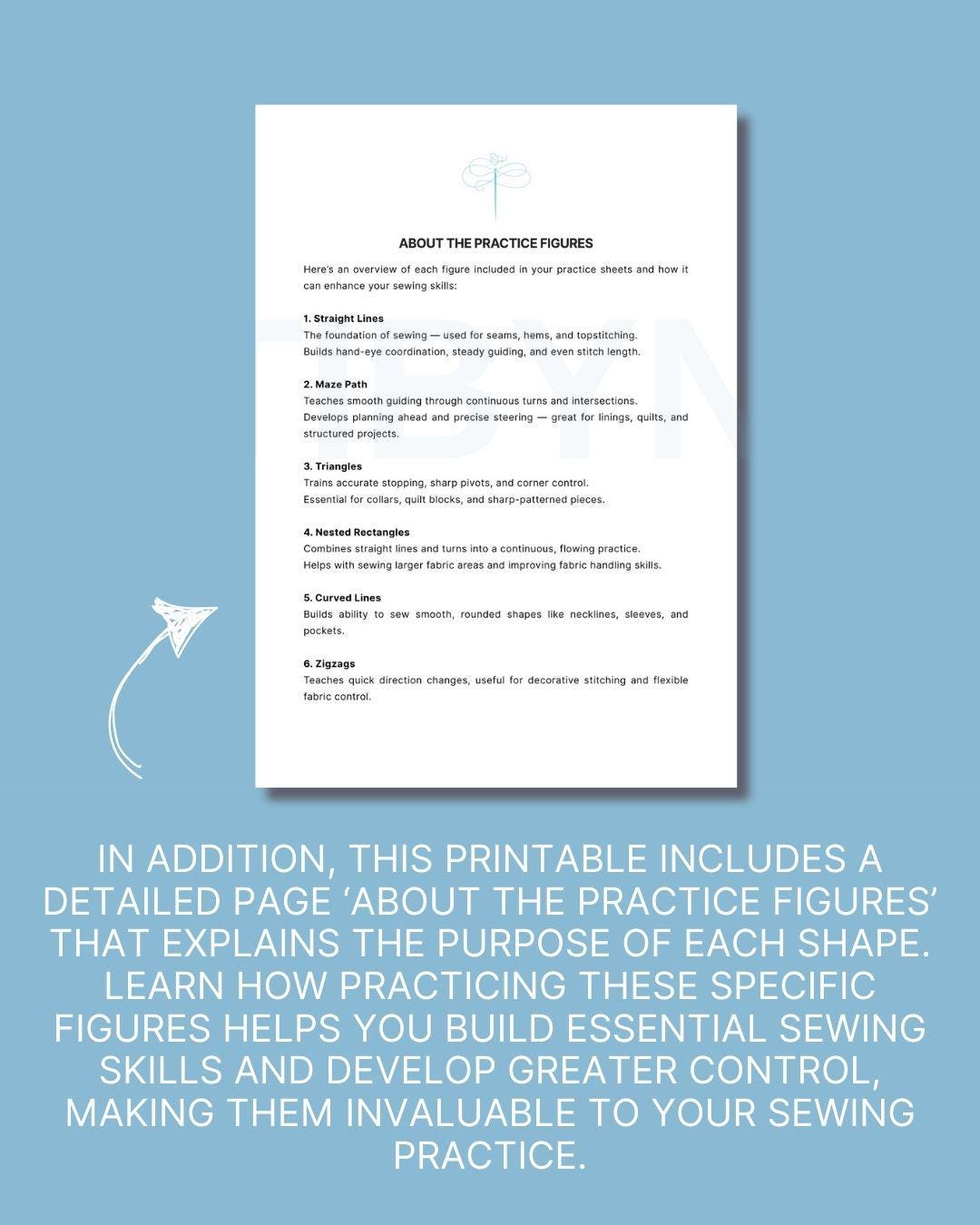 Printable Sewing Practice Sheets | Beginner Sewing Templates | Learn to ...